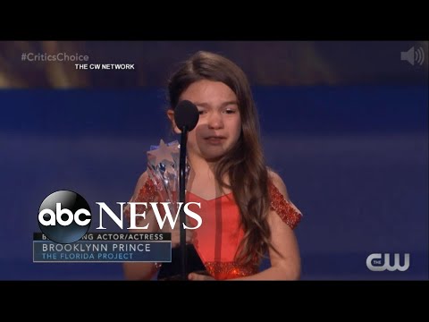 7-year-old adorably wins Critics' Choice award for 'The Florida Project'