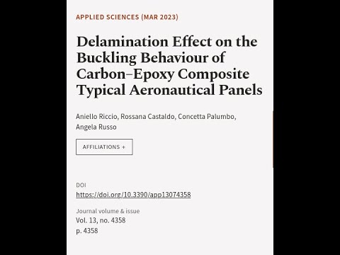 Delamination Effect on the Buckling Behaviour of Carbon–Epoxy Composite Typical Aeron... | RTCL.TV