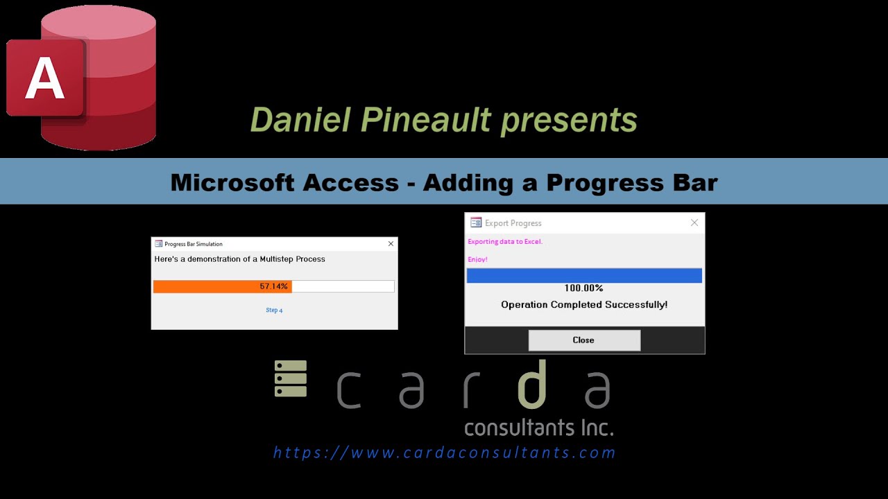 Microsoft Access - Adding a Progress Bar
