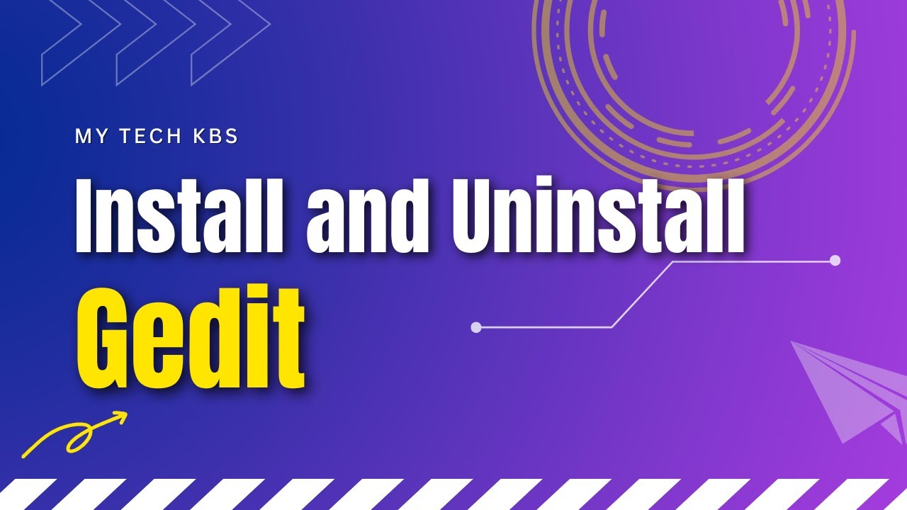 How to Install & Uninstall gedit text editor in Ubuntu.