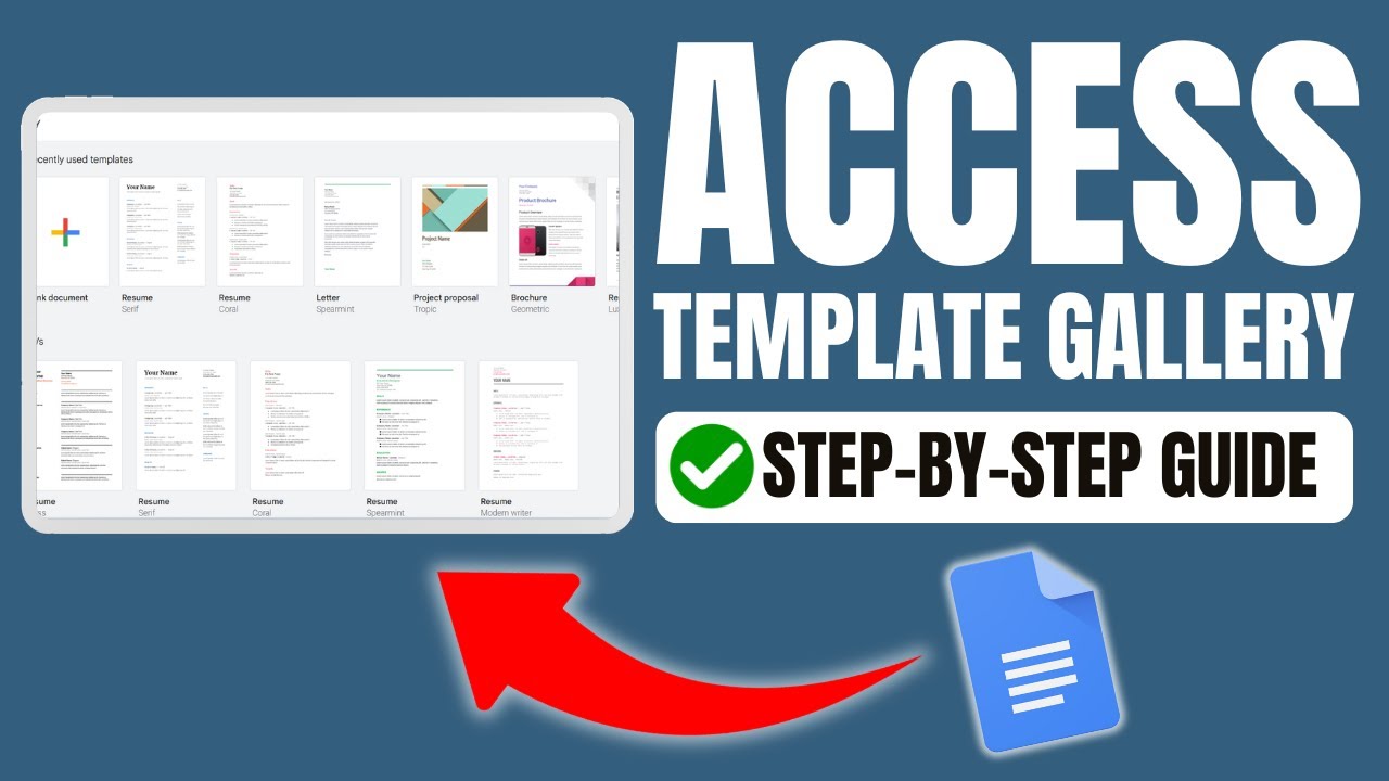 How to Access the Template Gallery in Google Docs