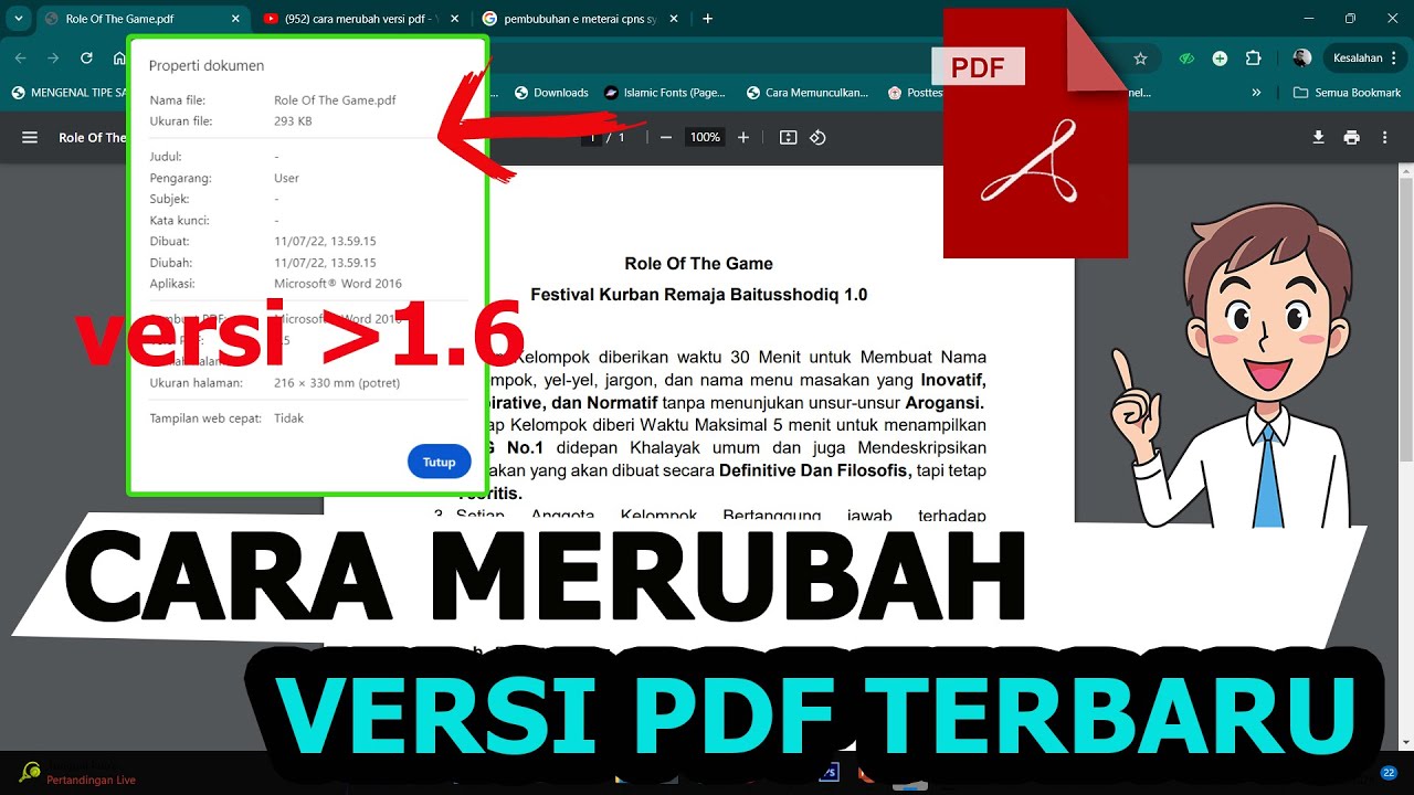 Cara Melihat Versi Pdf 1.6