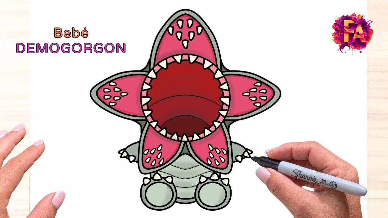 Como Dibujar un Demogorgon de Stranger Things | Tutorial de Dibujo