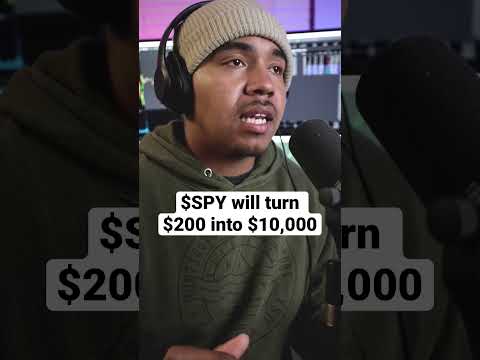 Turn your 200 dollars into 10k quick with spy #stockoptions #stocks #marketcrash #stockmarket #spy