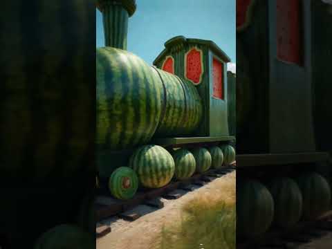 Watermelon Train #train #railway #ai #shorts