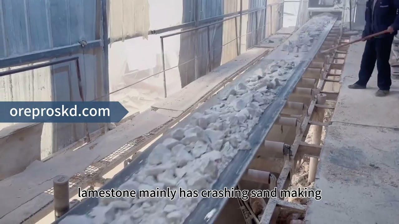 Limestone crushing and grinding process flow