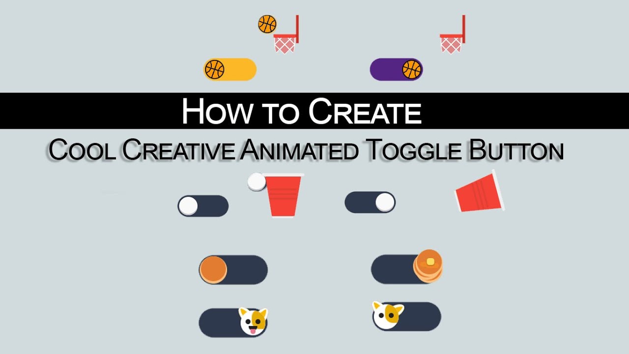 How to Create Cool Creative Animated Toggle Button HTML CSS