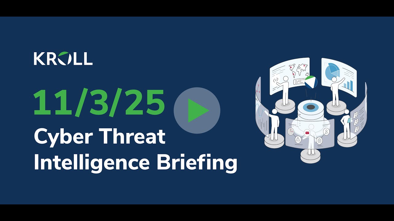 November 03, 2025 Cyber Threat Intelligence Briefing