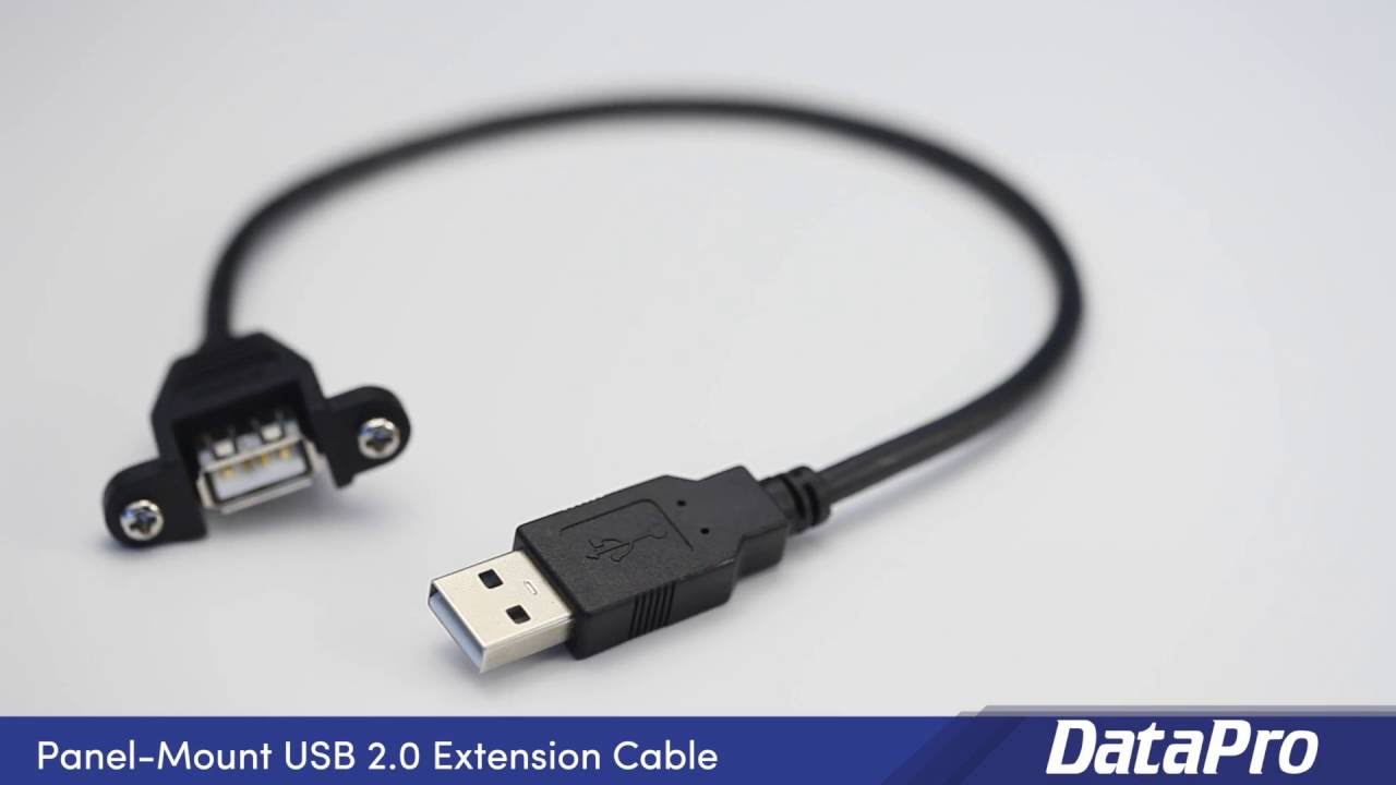 DataPro Panel-Mount USB 2.0 Cable