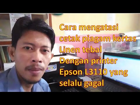 Cara mencetak kertas linen tebal dgn printer epson L3110
