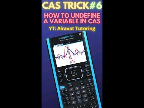 UNDEFINE VARIABLES ON TI-NSIPRE CX CAS-II (VCE METHODS) #vce