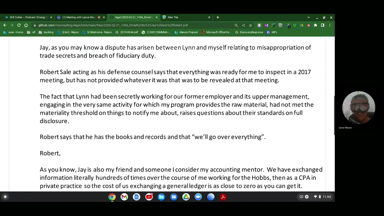 Github.com evidence repository