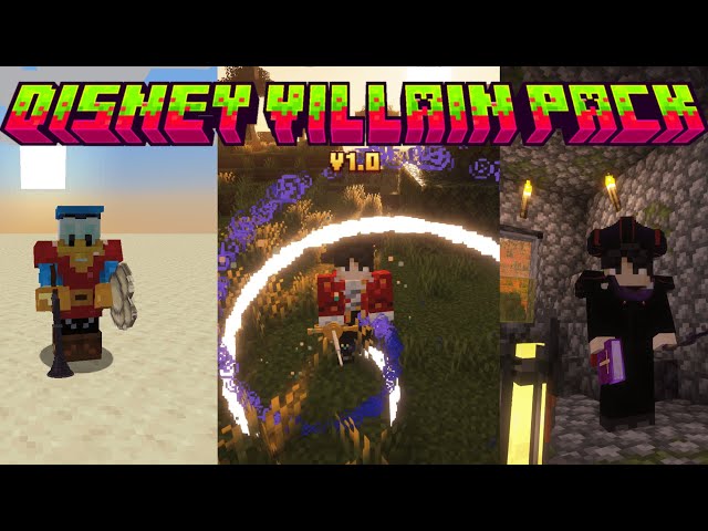 Disney Villain Pack V1.0 (With Resource Pack!) Minecraft Data Pack