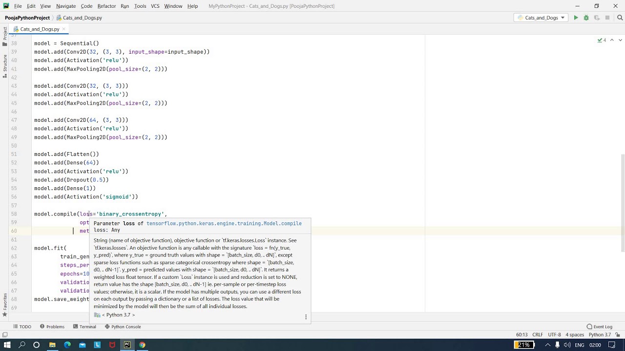 Multi class image classification using python, tensorflow and keras