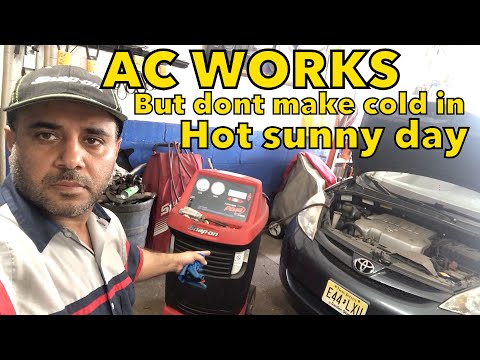 AC works but dont make cold on HOT SUNNY day what could it be? Toyota Sienna AC FIX
