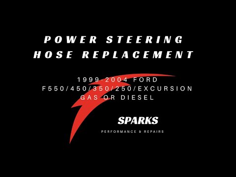 1999-2004 Ford F-550/450/350/250/Excursion Power Steering Hose Replacement