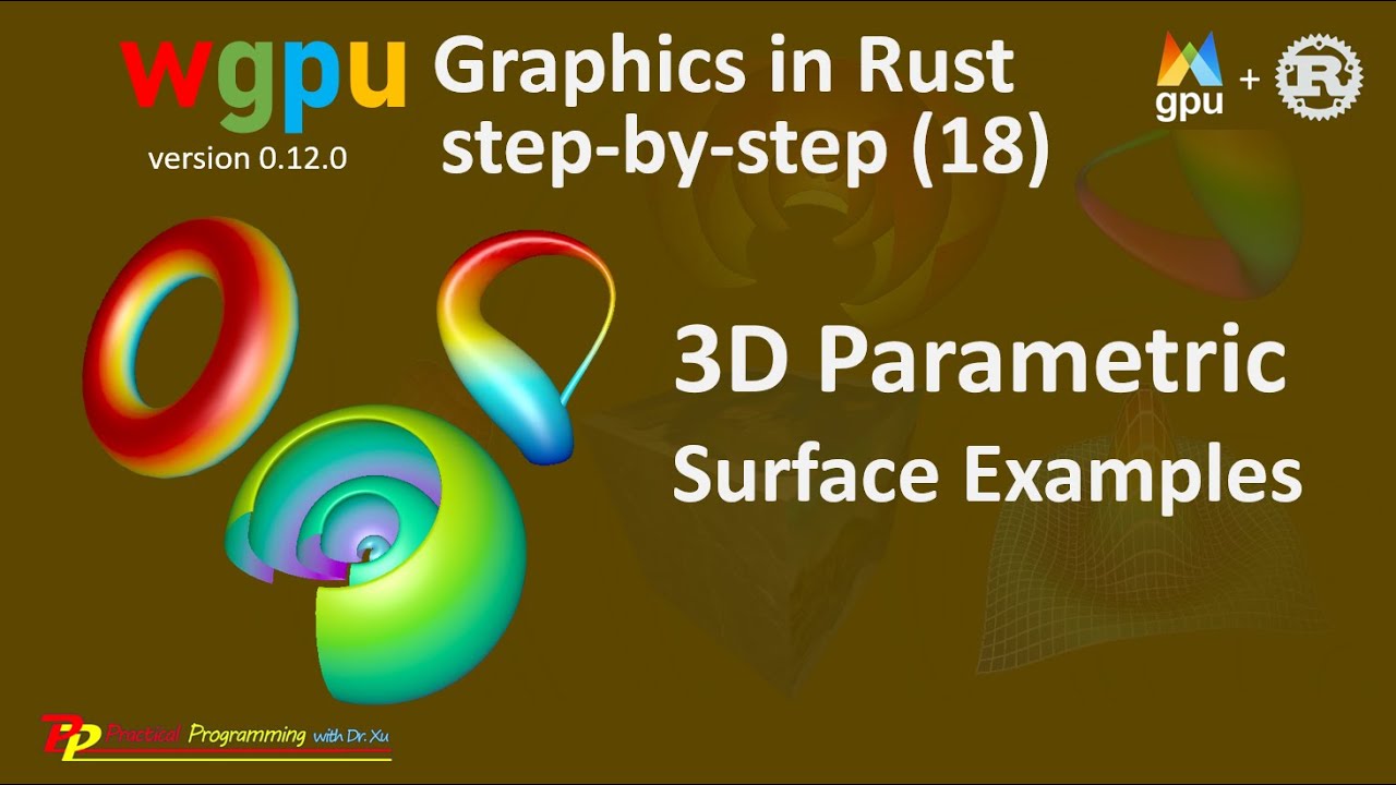 Rust wgpu (18): Parametric 3D Surface Examples