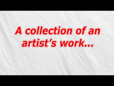 A collection of an artist’s work (CodyCross Answer/Cheat)