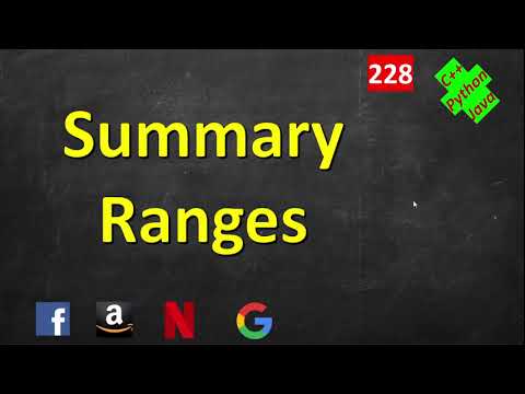 Learn Summary Ranges | LeetCode 228 | C Java Python - Mind Luster