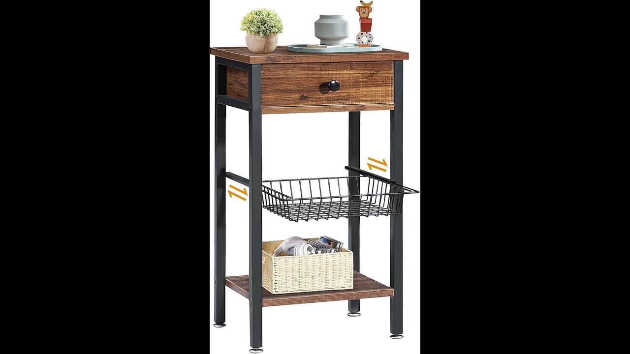 Assemble: VECELO Tall End Side Tables
