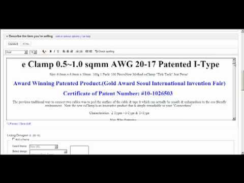 How to List Your eBay Item DEMO Html Text.mp4