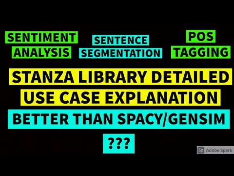 STANZA LIBRARY | NEW STANFORD PYTHON LIBRARY | BETTER THAN SPACY AND GENSIM ???????