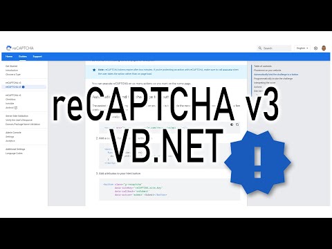How to add ReCaptcha v3 in vb (Updated version 2021)