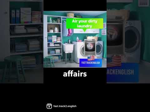air your dirty laundry 🧺 #englishstream #idioms #slang #inglés #englishvocabulary #speakenglish