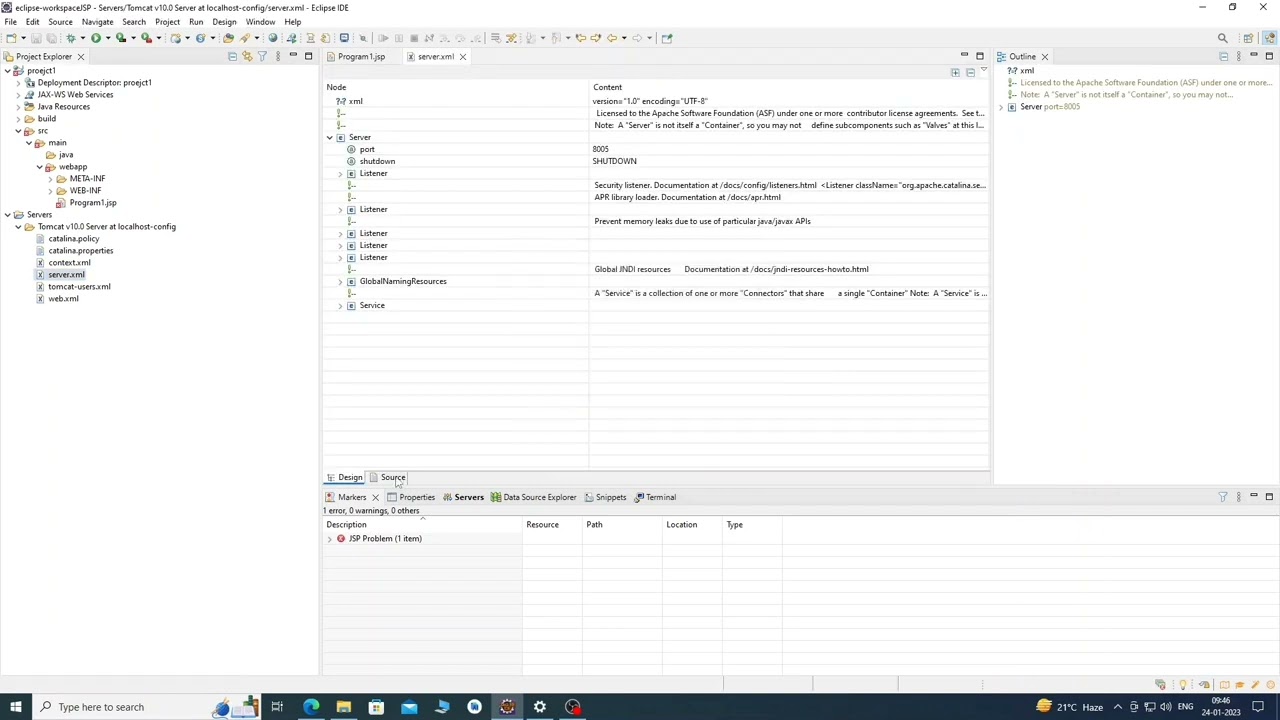 JSP Program Using Eclipse IDE Web programming || Runtime java