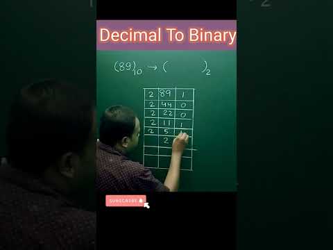 Decimal To Binary Conversion#mandaleducationaljet