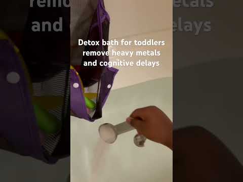 Detox bath for toddlers 2tbs each epson salt, baking soda aztec clay remove heavy metals and more