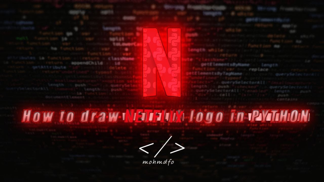 How to draw Netflix logo in python