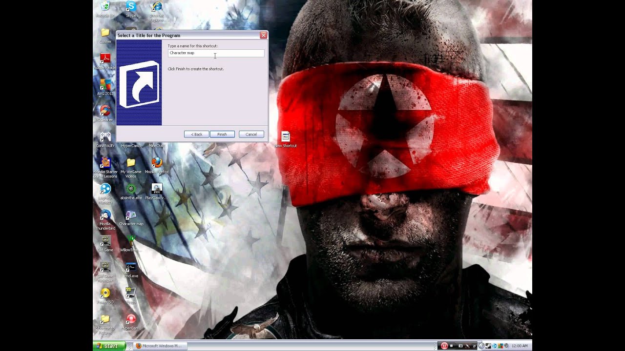 How to get the Character Map on Windows XP