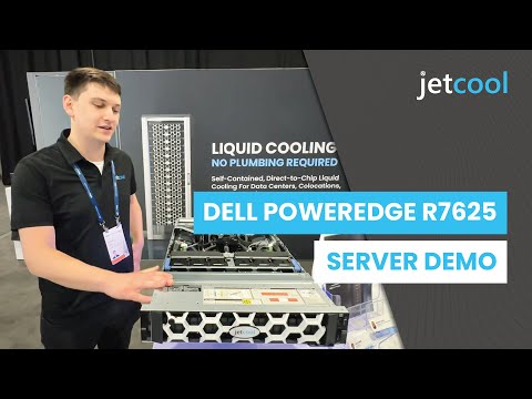 Dell PowerEdge R7625 Liquid Cooling Server Demo: Dell Technologies World 2024