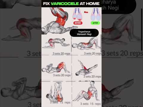 Yoga to tighten the testicles ||Fix VARICOCELE at home ||#shortfeed #viralshort #varicocele #yoga