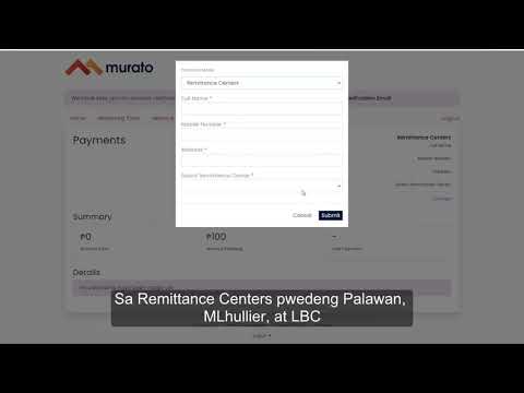 Affiliate Terms of Payment in MURATO (Tagalog-English)