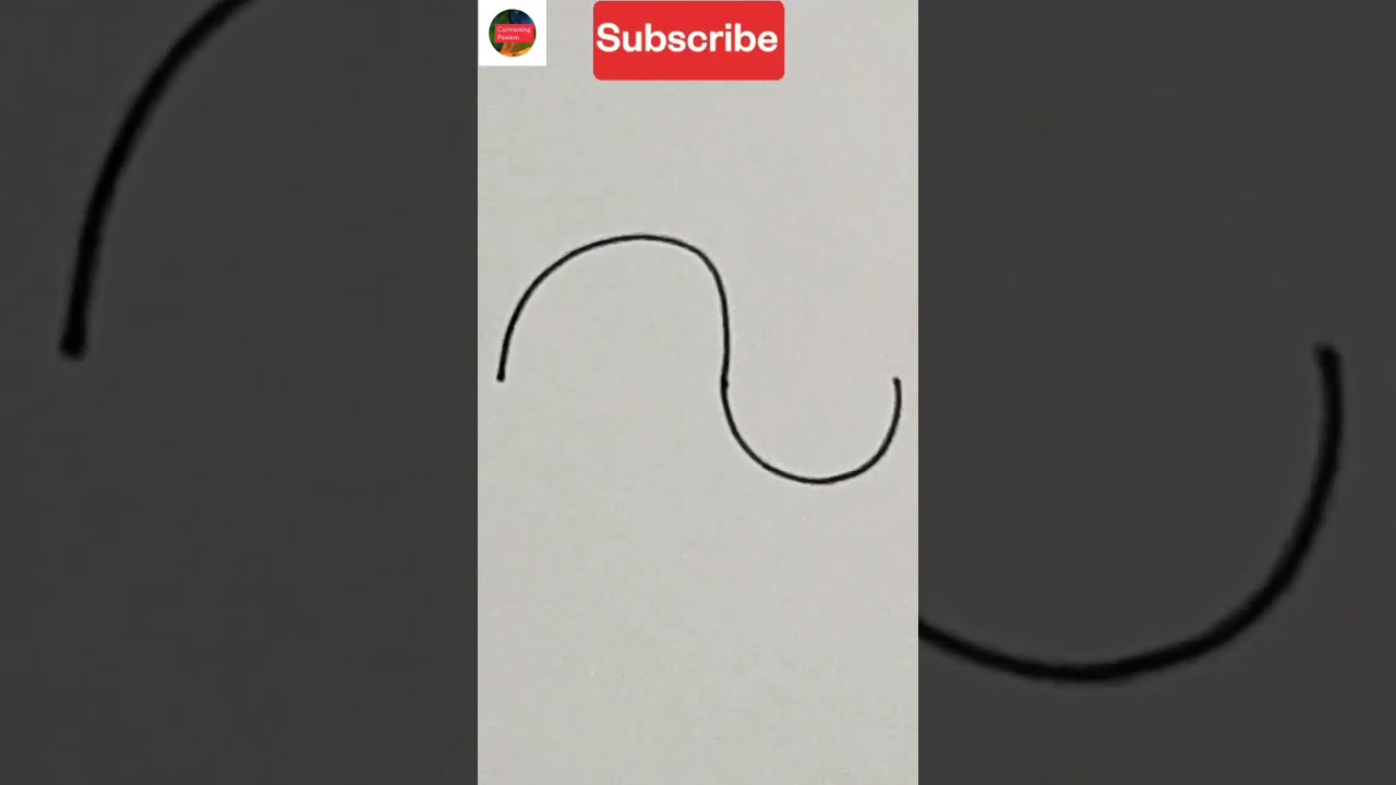 Draw a simple open curve using these simple steps #shorts #ashortaday Canvassing Passion