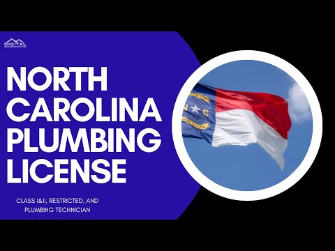 North Carolina Plumbing License - Class I & II, Restricted, and Plumbing Technician! FULL Breakdown