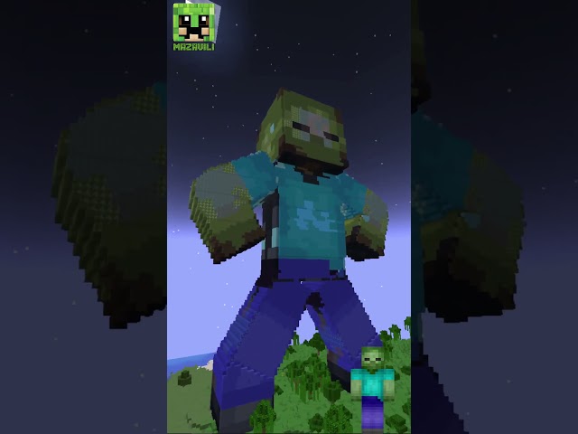 Minecraft Zombie Skin Statue Free 120 Height Minecraft Map