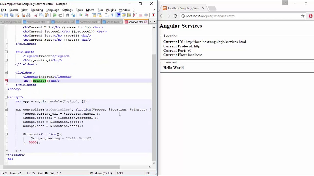 12 Services - Timeout Interval | Angular JS