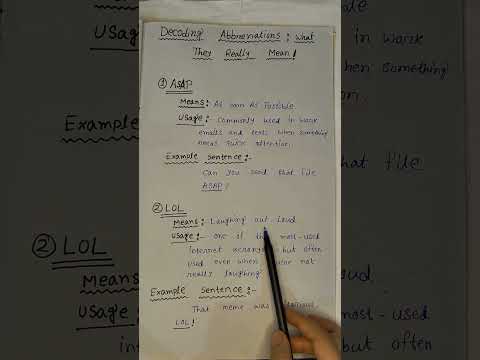 Decoding Abbreviations: What They Really Mean!