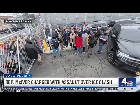 NJ Rep. McIver charged with assault over ICE clash at Newark detention center | NBC New York