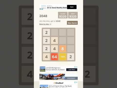 Relatable 2048 corner strategy video