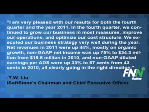 iSoftStone Bested Estimates For Q4, Rose 39% Year-Over-Year (ISS)