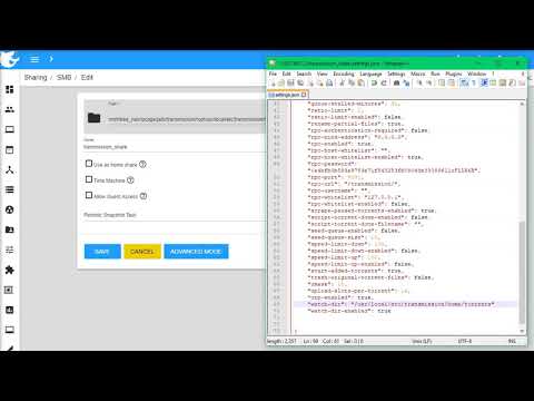 Using a "watch folder" to download torrents via the Transmission Plugin on FreeNAS 11.2