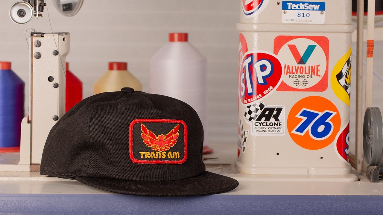 Sew a Vintage Patch Hat and pack an order - Pontiac Trans Am