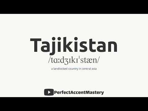 How to Pronounce TAJIKISTAN | Country Name | IPL | Definition | Perfect Accent Mastery