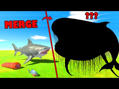 I Merged SHARK, PIRANHA, AND WORM to Create BLOOP in Animal Revolt Battle Simulator with SHINCHAN