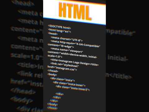 Instagram Logo Using Html and Css #html #css