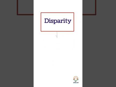 Disparity Meaning in Hindi | NDA | Daily Use English Words | #shorts